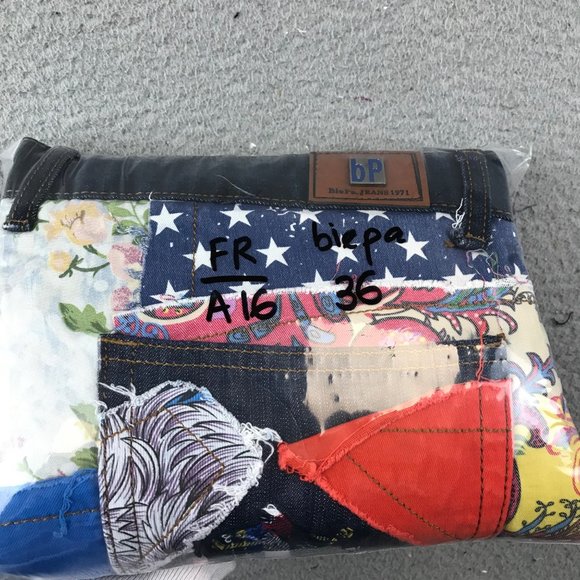 BiePa | Jeans | Biepa Jeans 971 Chaos Patchwork Japanese Buttonfly ...